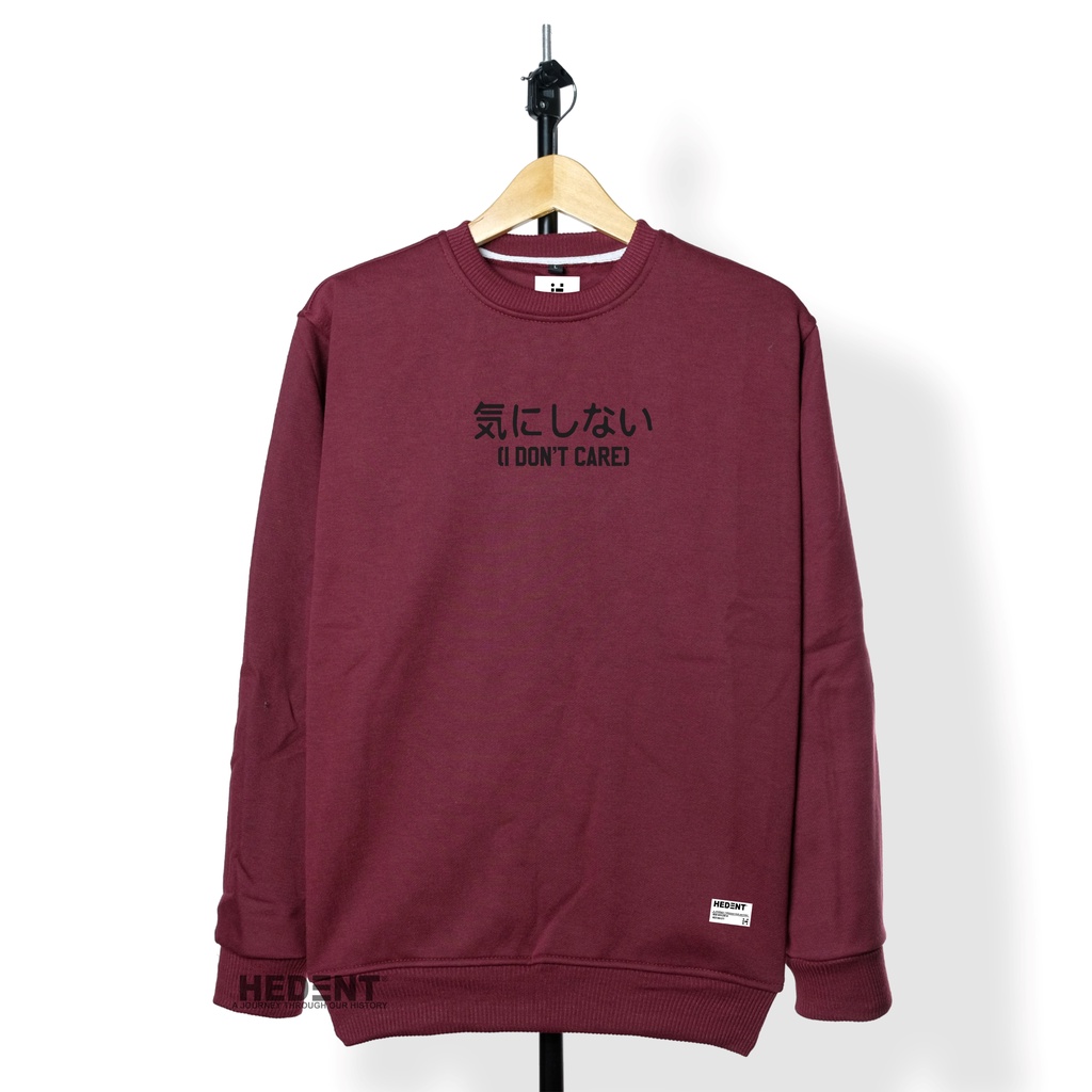 Jual Hedent Inv Crewneck Pria Sweater Oblong Pria Warna Hitam Jepang ...