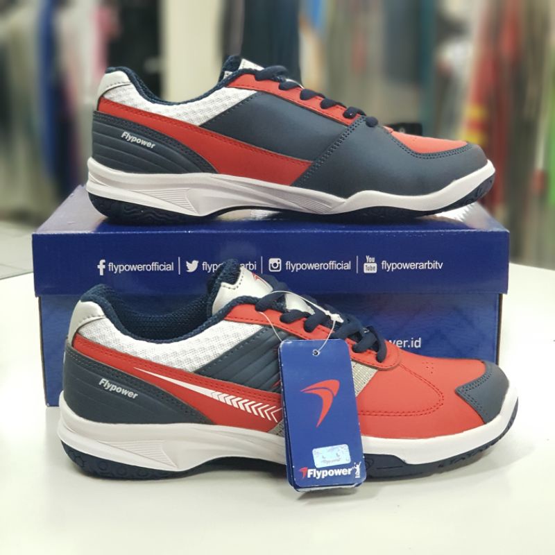 Jual Sepatu Bulutangkis Badminton Shoes Flypower Kalasan 05 5 red navy ...