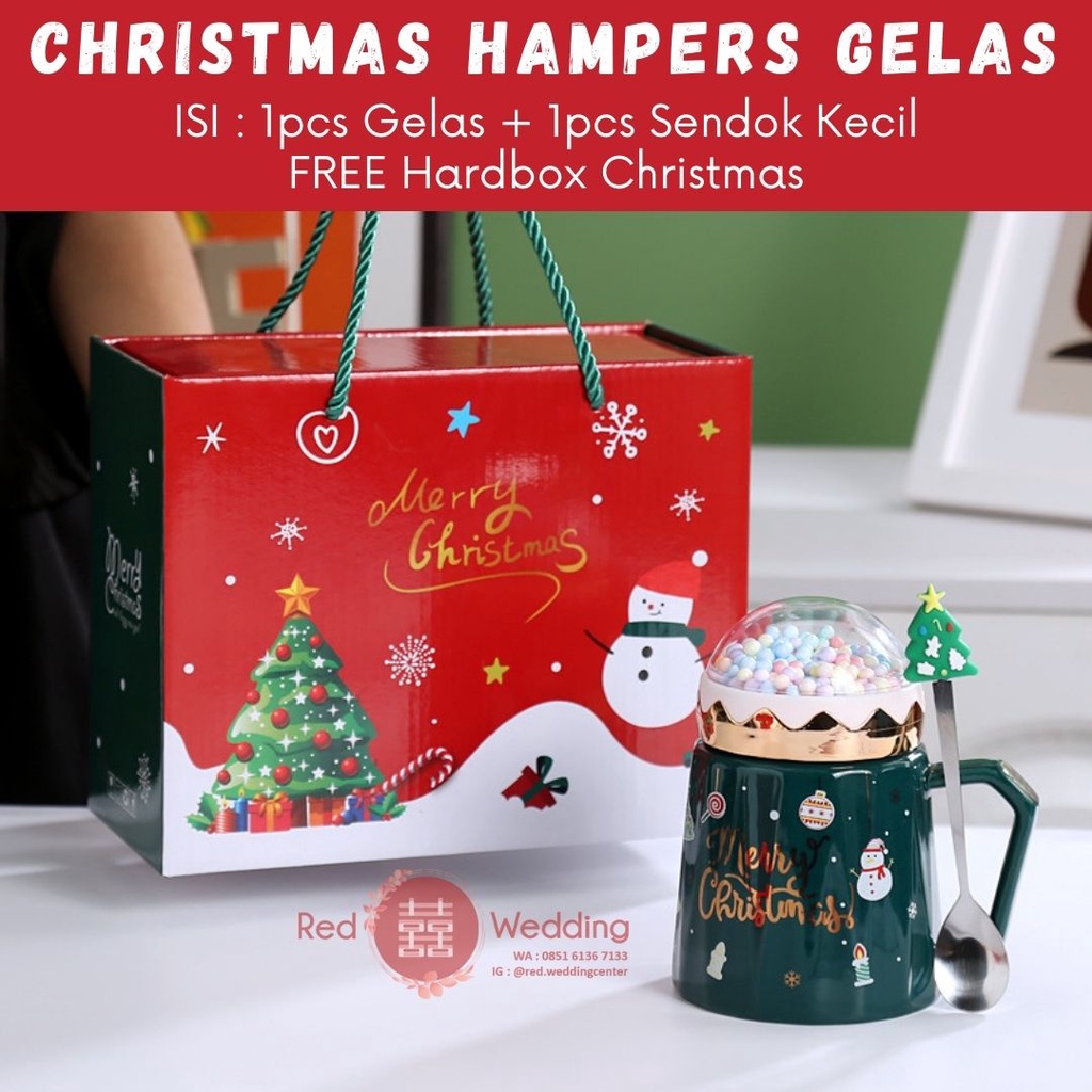 Jual Christmas Gift Set Gelas X'mas Edition Coffee Mug Bahan Keramik ...