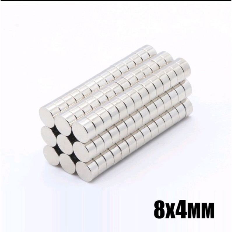 Jual Magnet Neodymium Bulat 8x4mm | Shopee Indonesia