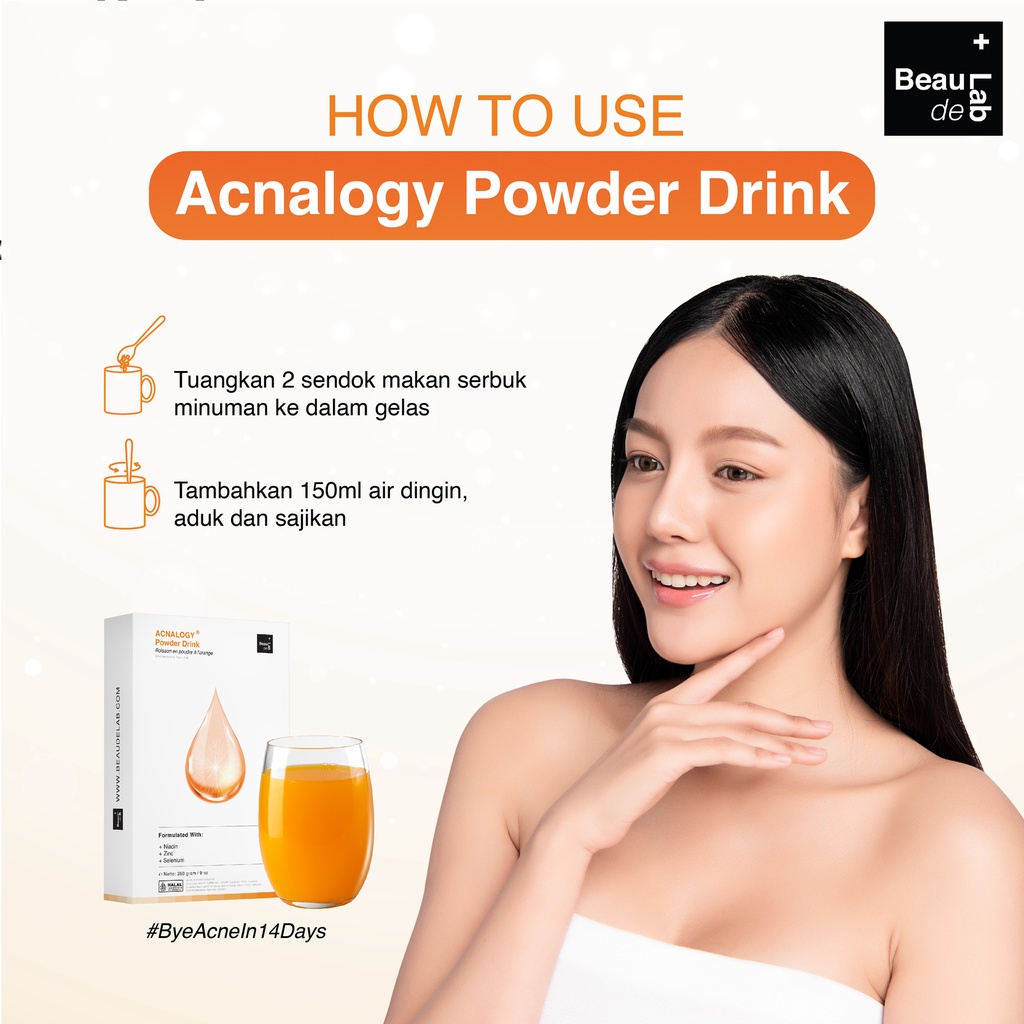 Jual READY NEWLAB /Beaudelab Acnalogy Powder Drink | Obat Minum Jerawat ...