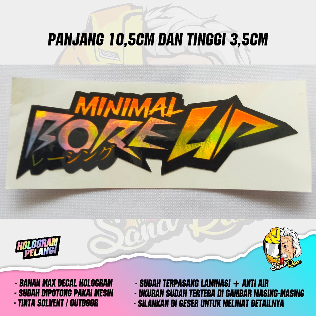 Jual stiker minimal kenceng original / stiker minimal bensil full ...