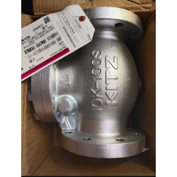 Jual KITZ Check Valve KITZ 4 inch Original Cast Iron Swing JIS 10K-100S ...