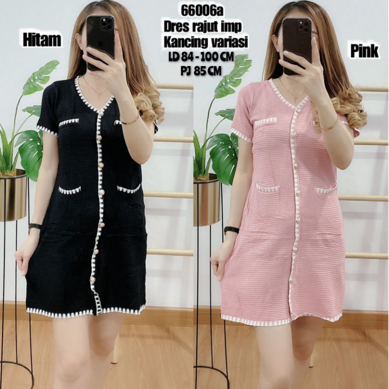 Jual DRESS RAJUT / KNIT DRESS BANGKOK 66006 | Shopee Indonesia