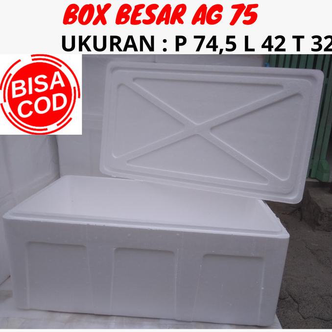 Jual BAYAR DITEMPAT STYROFOAM BOX BESAR AG 75 LOW P 75 L 42 T 32 ...