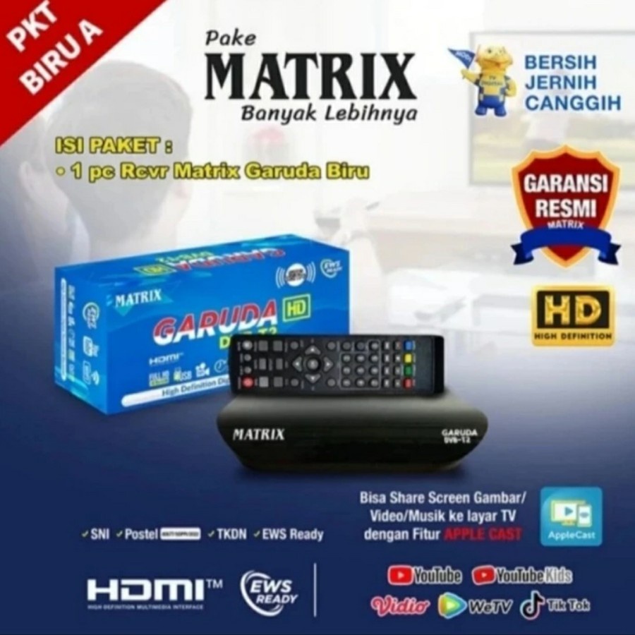 Jual COD Set Top Box Tv Digital MATRIX GARUDA DVB T2 / Set Top Box DVB T2 / Set Box TV Digital ...