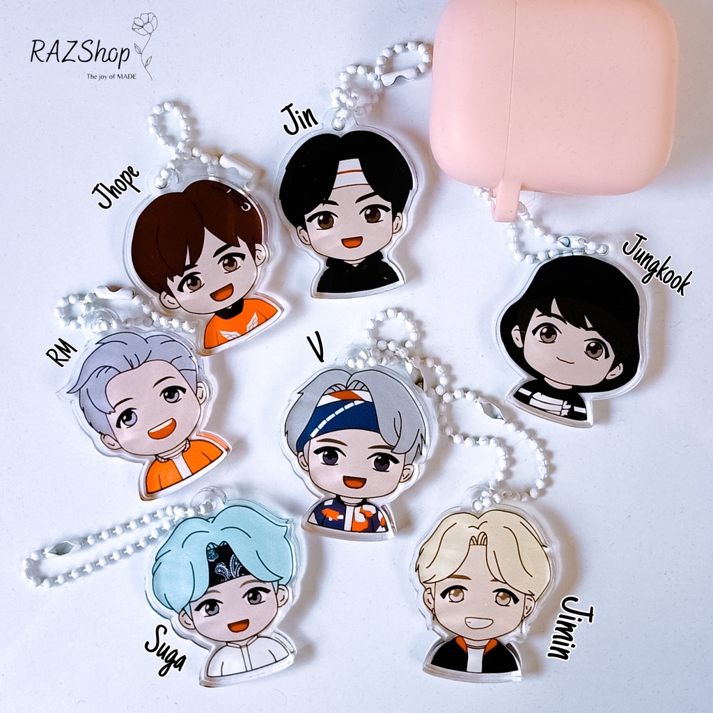 Jual Gantungan Kunci Akrilik BTS/Gantungan kunci Kpop/ Keychain/Tiny Tan/Akrilik | Shopee Indonesia