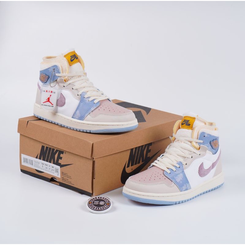 Jual Sepatu Nike Jordan 1 High Zoom Air CMF Pink Oxford | Shopee Indonesia