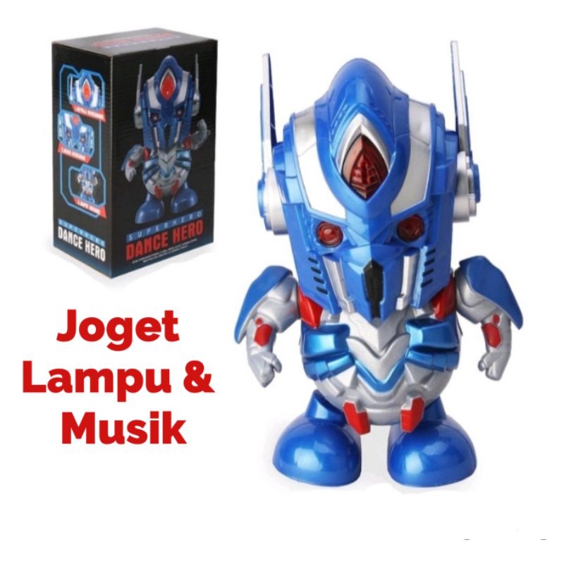 Jual Dance Hero Optimus prime Mainan Anak Dance Robot Super Hero ...