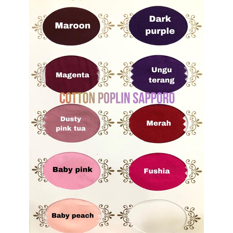 Jual Bahan multi Kain 100% Katun cotton poplin SAPPORO popline Jepang ...