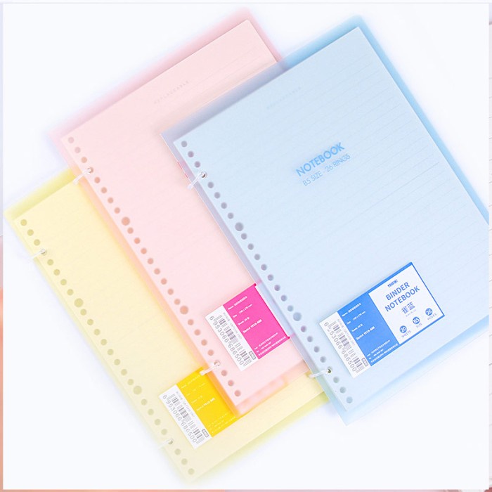 Jual COLORFUL DUAL TIE SLIM FILE BINDER NOTEBOOK A5 / BUKU BINDER 2 ...