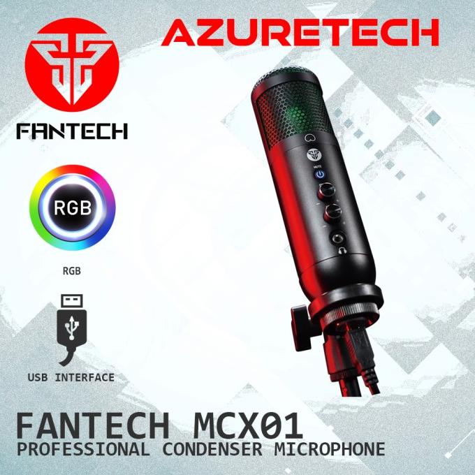 Jual Fantech LEVIOSA MCX01 Condenser Microphone USB for PC Laptop Streaming | Shopee Indonesia