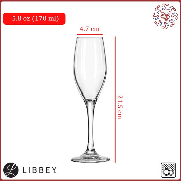 Jual LIBBEY Flute Champagne Glass / Gelas Champagne 170 ml #3096 ...