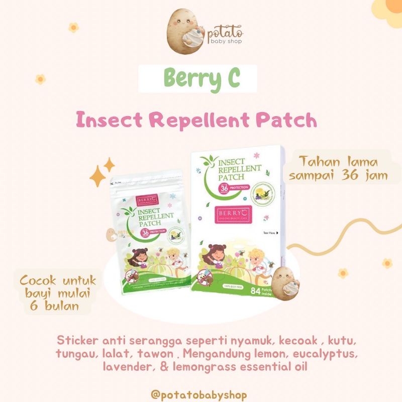Jual BerryC Insect Repellent Patch - Sticker Anti Serangga | Shopee ...