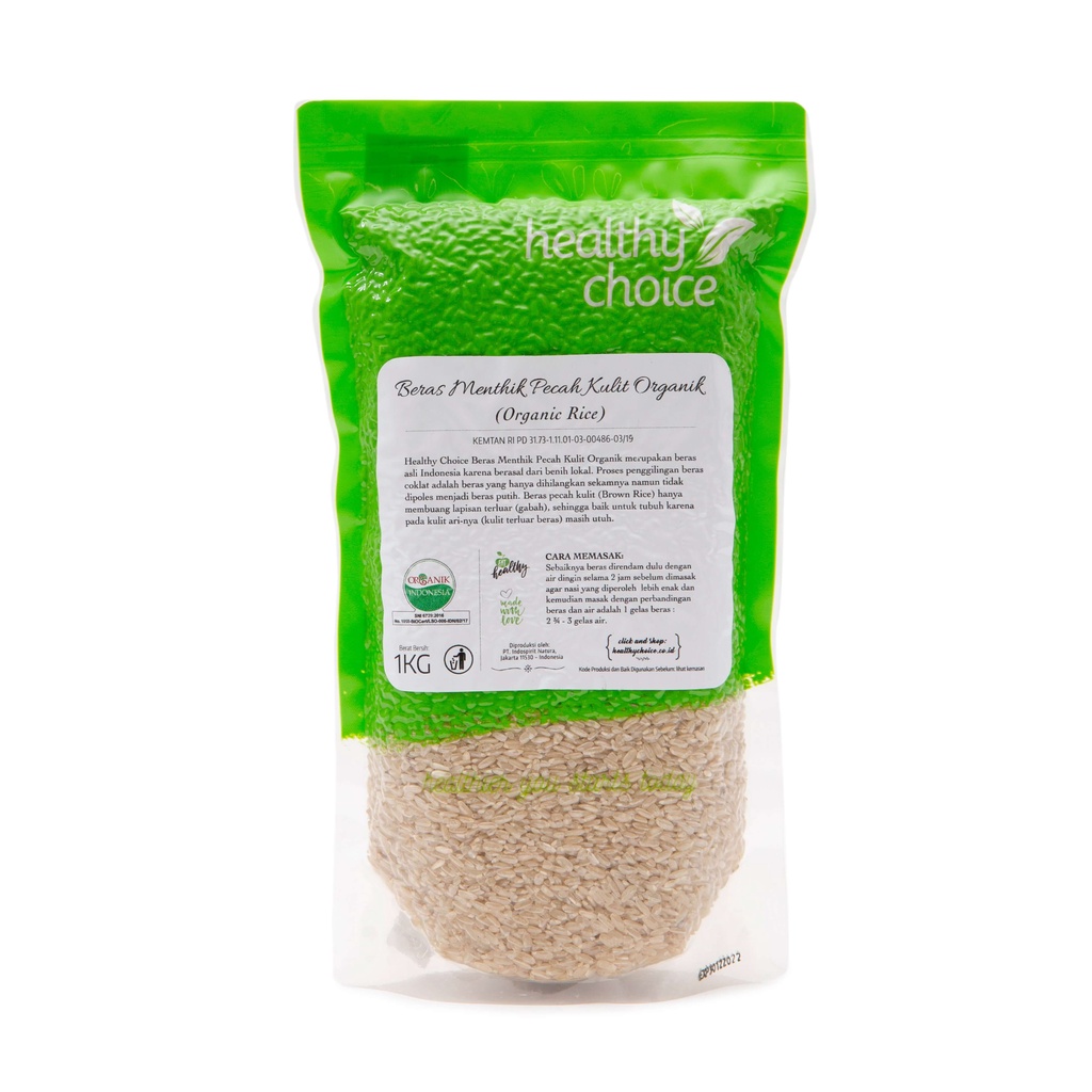 Jual Healthy Choice Beras Menthik Pecah Kulit Organik 1 kg | Shopee ...