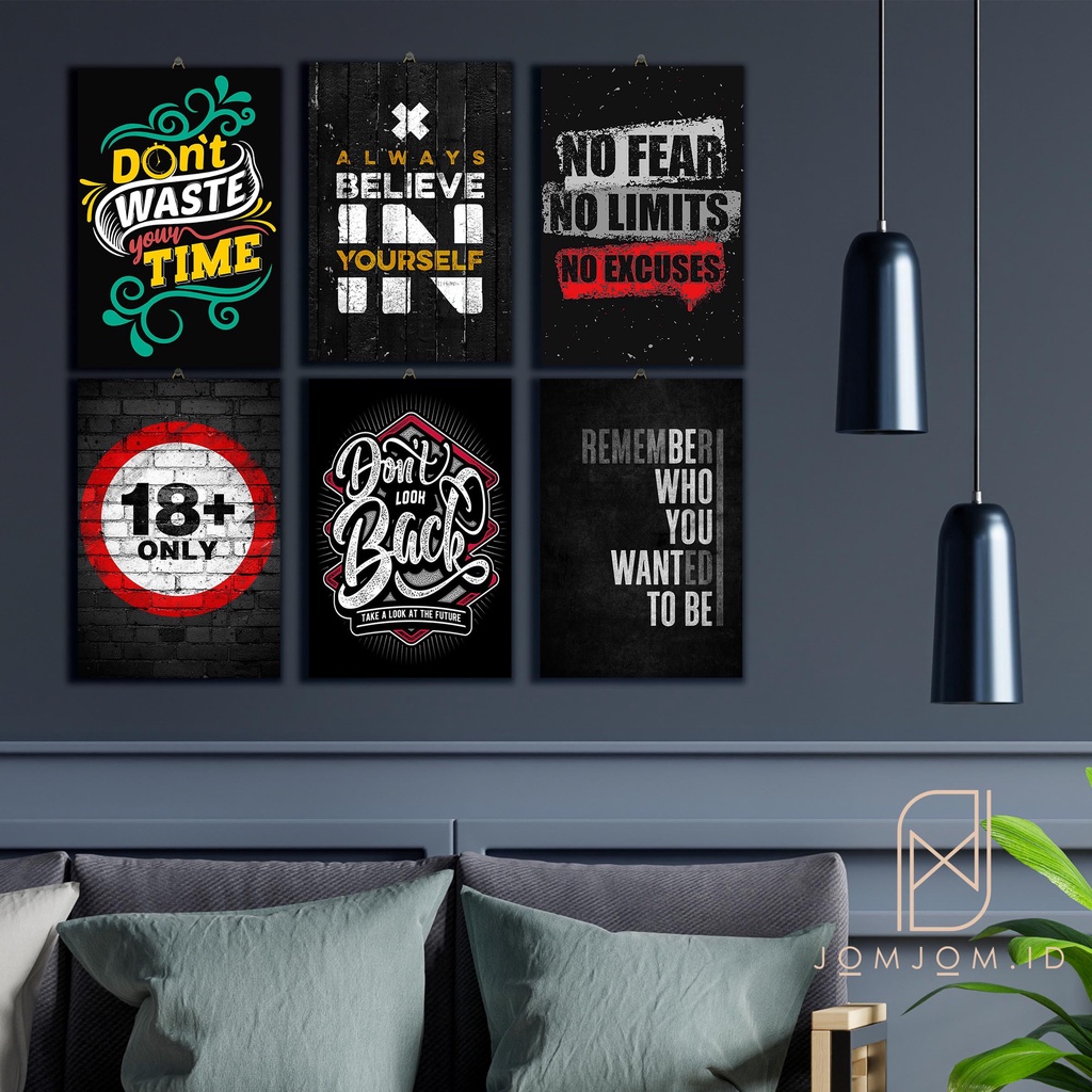 Jual HIASAN DINDING QUOTES AESTHETIC WALLDECORE HIASAN DINDING PAJANGAN ...
