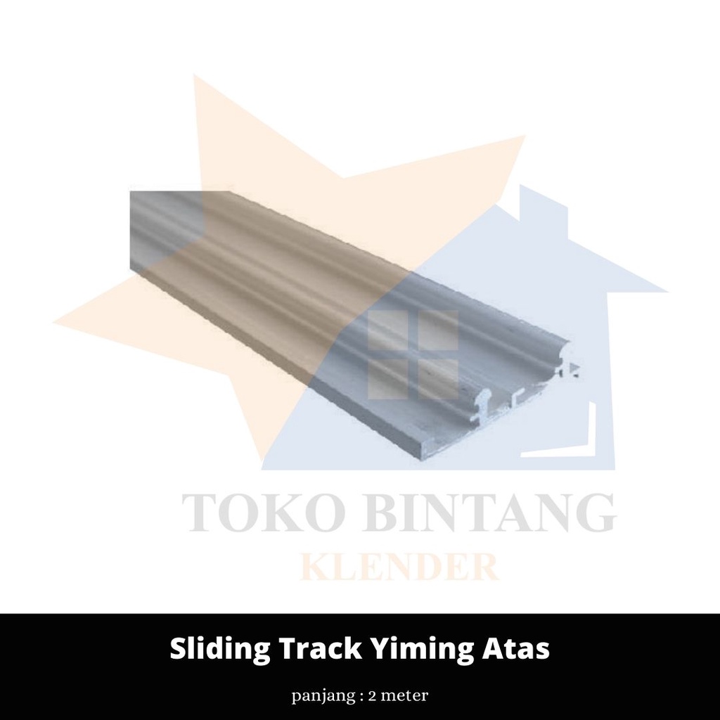 Jual Rel Pintu Lemari Sliding Track Yiming Atas 2 Meter | Shopee Indonesia