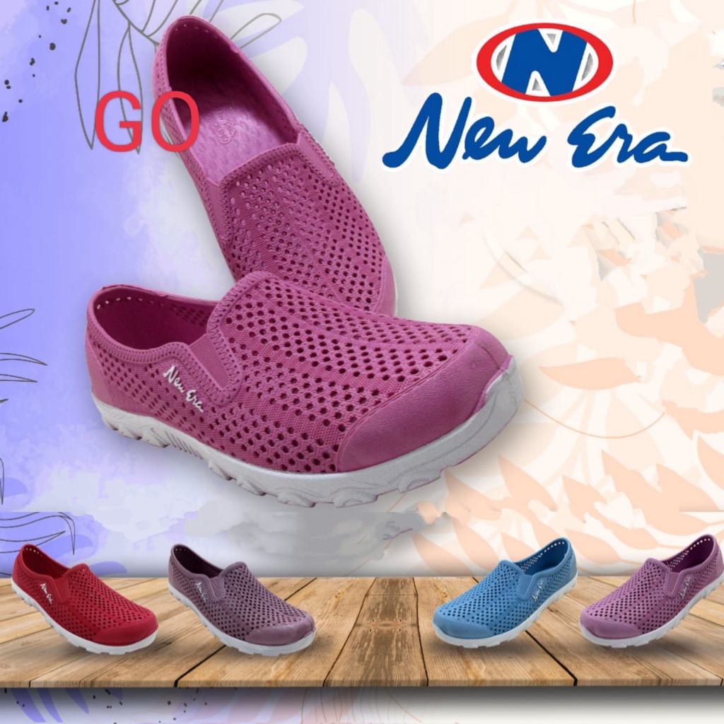 Jual Gos NEW ERA LB 10061 Sepatu Cewek Anti Air Empuk SEPATU KARET SLIP ...