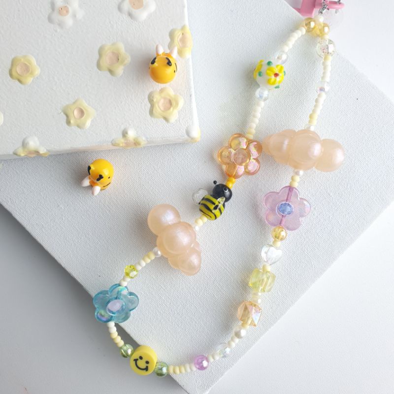 Jual bee phone strap / gantungan hp / gantungan hp awan / keychain ...