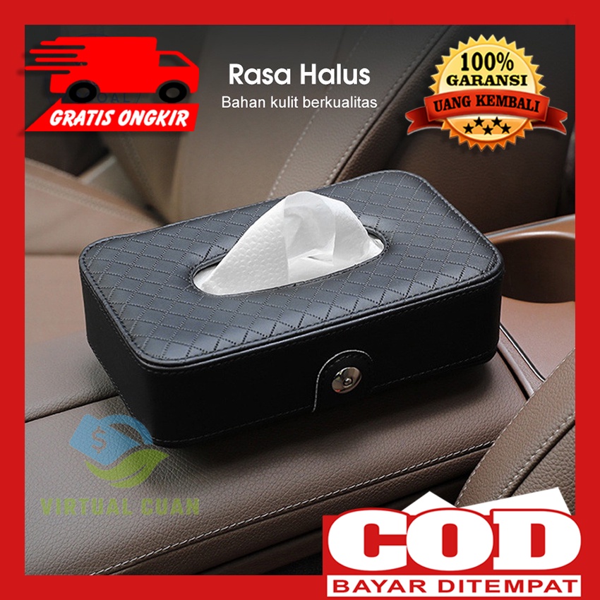 Jual Tempat Tisu Mobil Gantung/Kotak Tissue Kulit Mobil Mewah/Car Visor ...