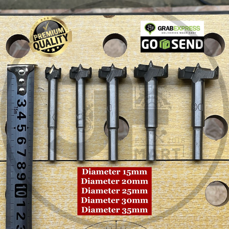Jual Mata Bor Engsel Sendok Carbide Holesaw Set 5pcs | Shopee Indonesia