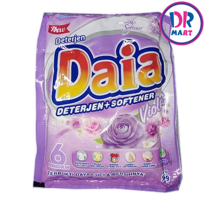 Jual Daia + softener Violet sachet 55g | Shopee Indonesia