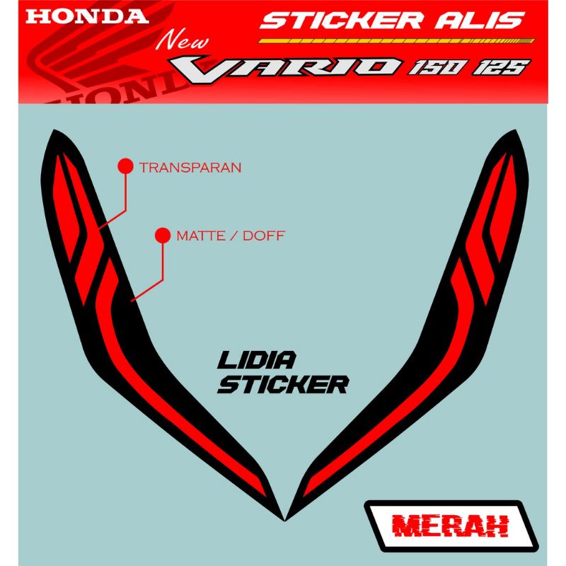 Jual Sticker Sein Vario 150 / 125 Lampu Alis Sein | Shopee Indonesia