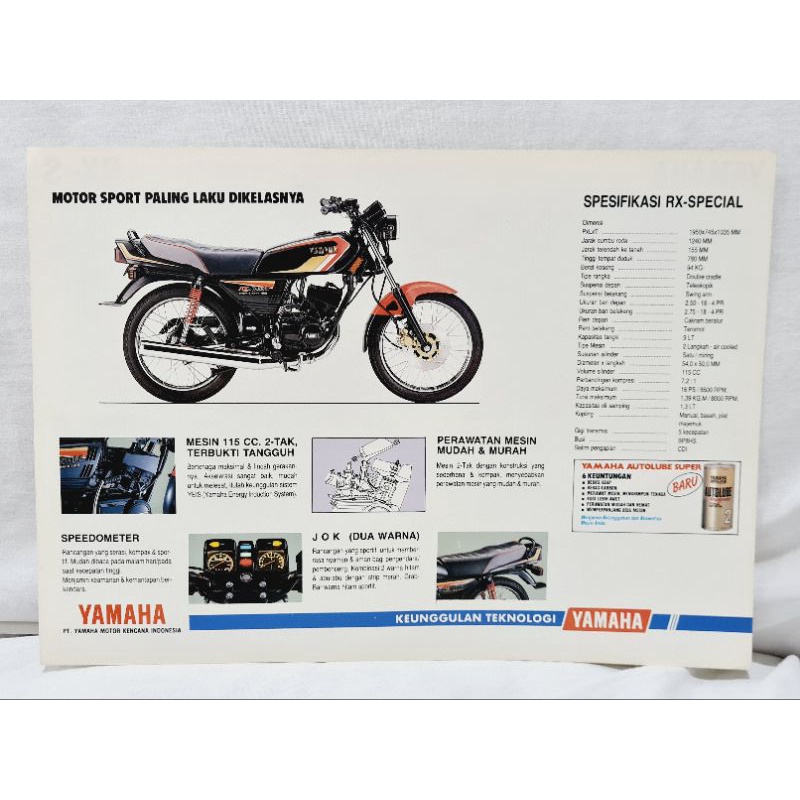 Jual Brosur YAMAHA RXS | Shopee Indonesia