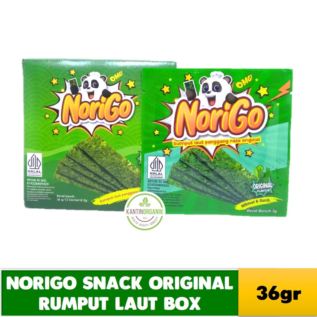 Jual Nori Go - Snack Rumput Laut Panggang Rasa Original Box 36gr ...