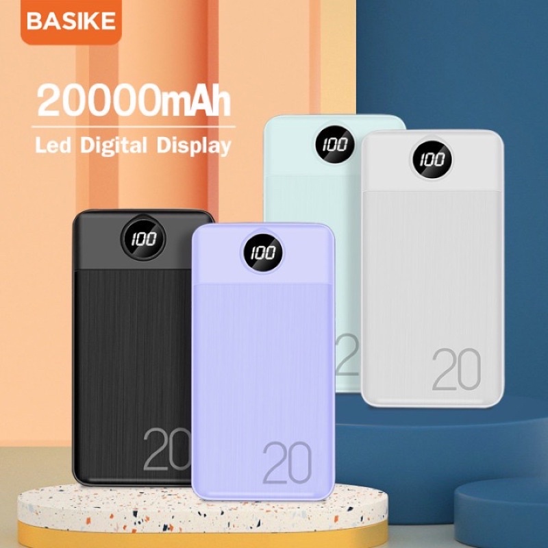 Jual POWER BANK BASIKE KIVEE 20000 MAH PT126P MAX 2A FAST CHARGING ...