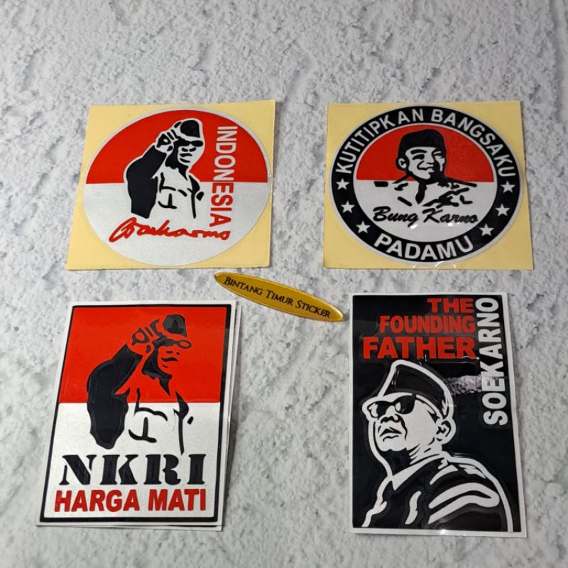 Jual STICKER SOEKARNO CUTTING TUMPUK | Shopee Indonesia