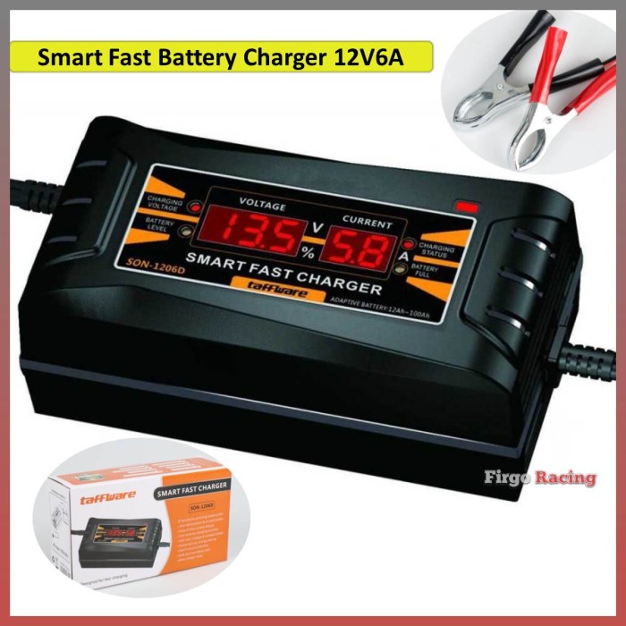 Jual Akk Smart Fast Charger Aki Motor Mobil Suoer Lead Acid Digital 12V ...