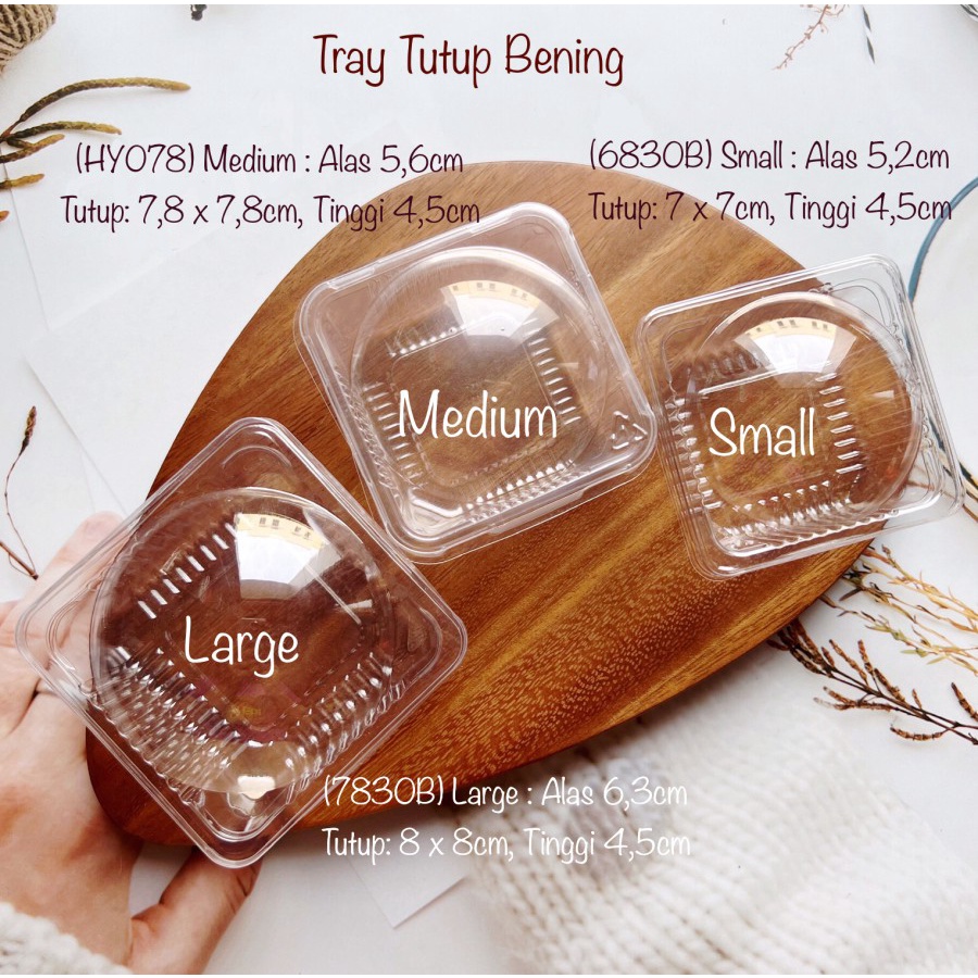 Jual Tray Mika Tutup Bening 50gr | Shopee Indonesia