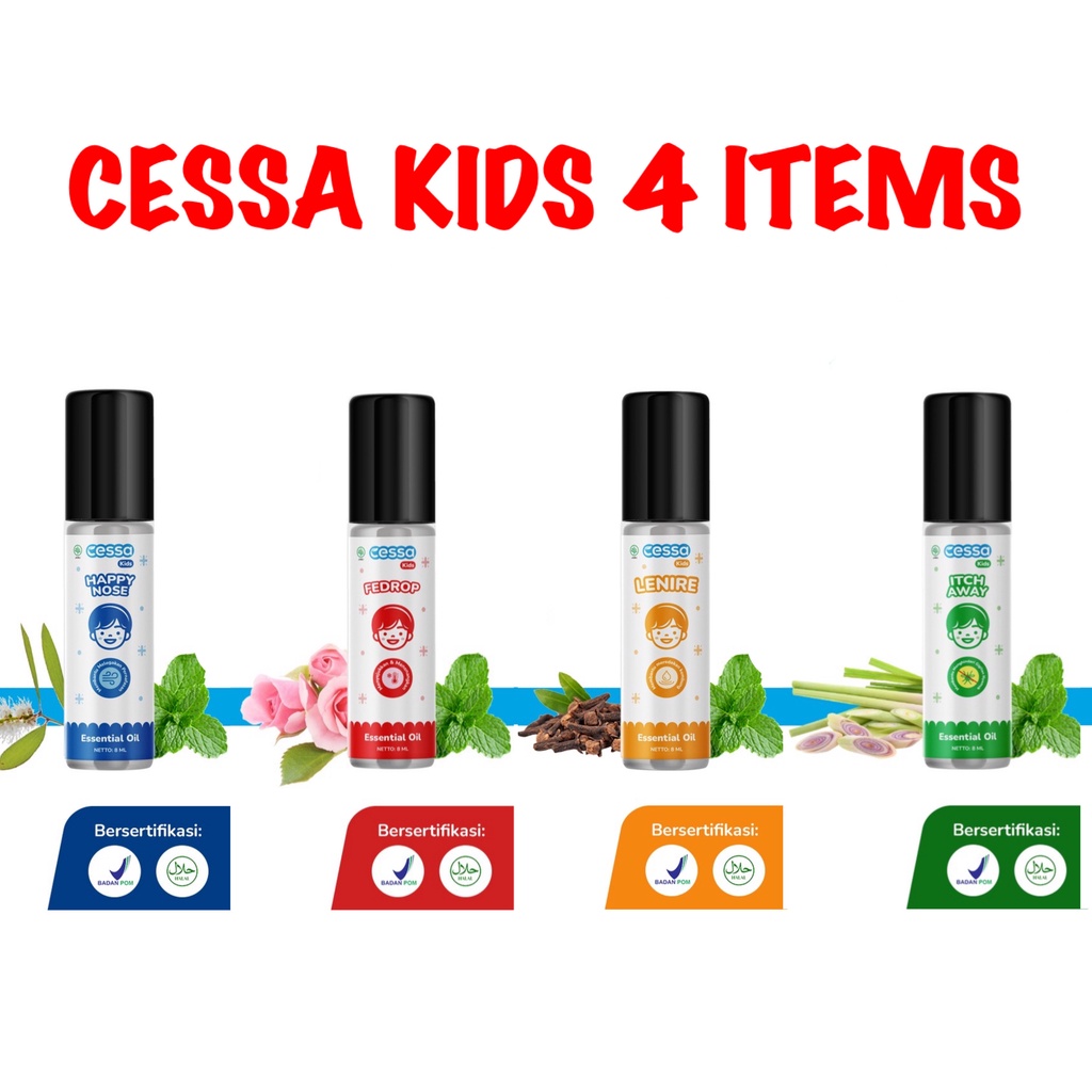 Jual PAKET HEMAT - CESSA KIDS 4 VARIAN ( FEDROP NO MORE FEVER , HAPPY ...