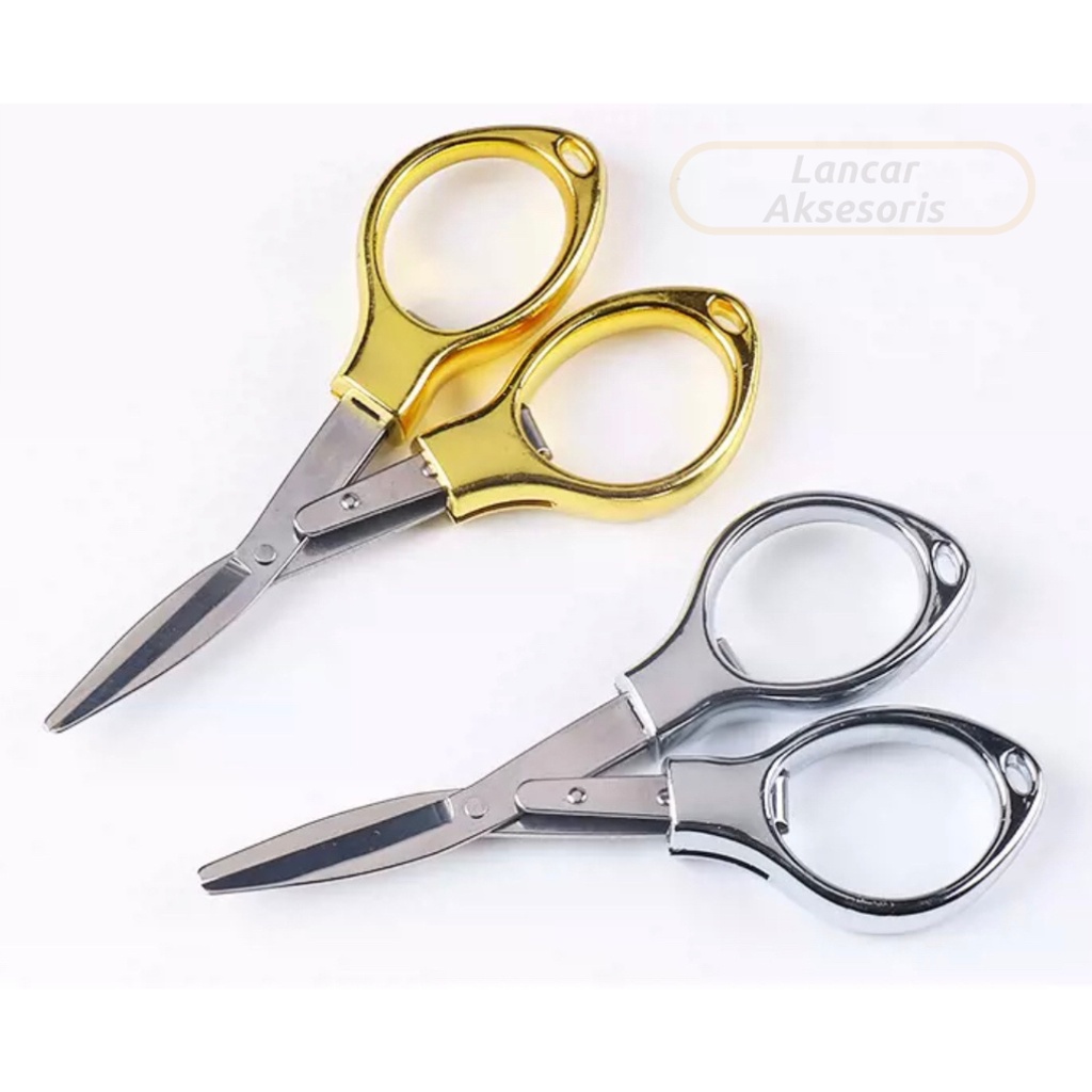 Jual Gunting Kecil Mini Lipat / Gunting Kacamata / Gunting Serbaguna Multifungsi Portable ...