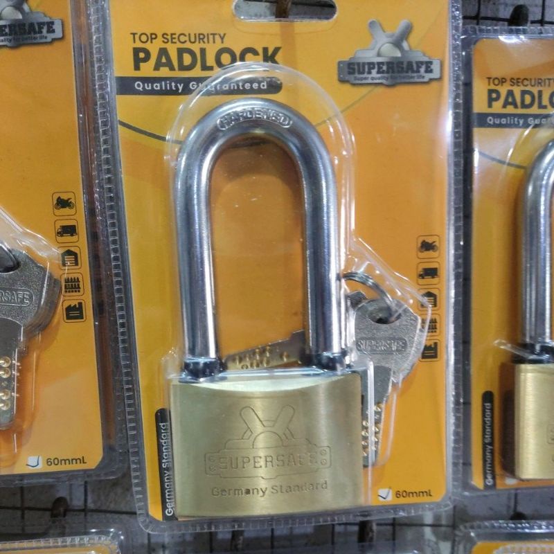 Jual Gembok kuningan supersafe panjang 60mm | Shopee Indonesia
