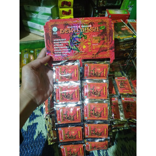Jual Obat Asam Urat Rheumatik Dewa Naga isi 20 Sachet | Shopee Indonesia