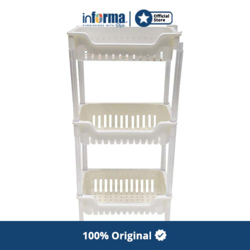 Jual Informa Organizer Rak 3 Tingkat 8028 19.5X31X62Cm - Putih ...