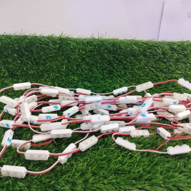 Jual lampu LED modul mini 3 mata 12volt.0.6watt cool white | Shopee Indonesia