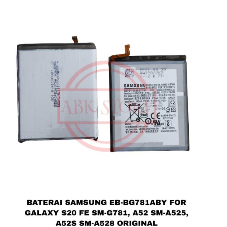 Jual Terbaru! BATERAI BATTERY SAMSUNG GALAXY A52 / A52S / S20 FE EB-BG781ABY ORIGINAL 100% ...