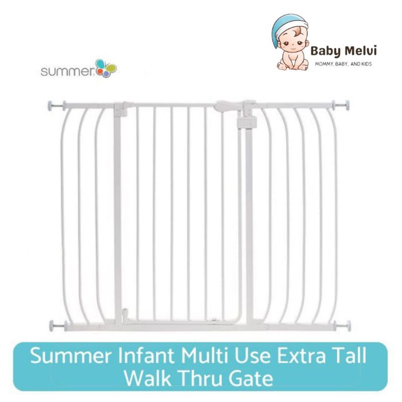 Jual Summer Infant Multi Use Extra Tall Walk Thru Gate ( White ...