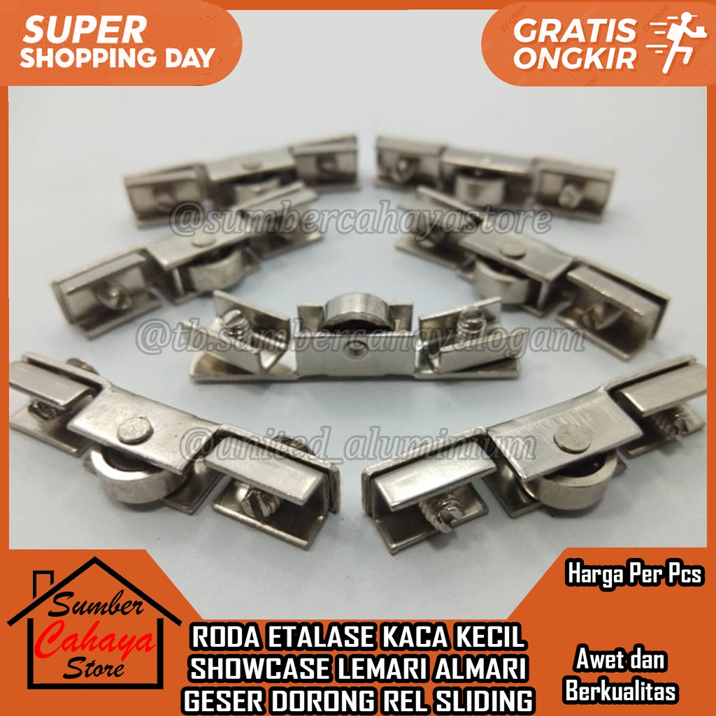 Jual Roda Matex Kecil Rel Etalase Kaca Showcase Lemari Almari Geser ...