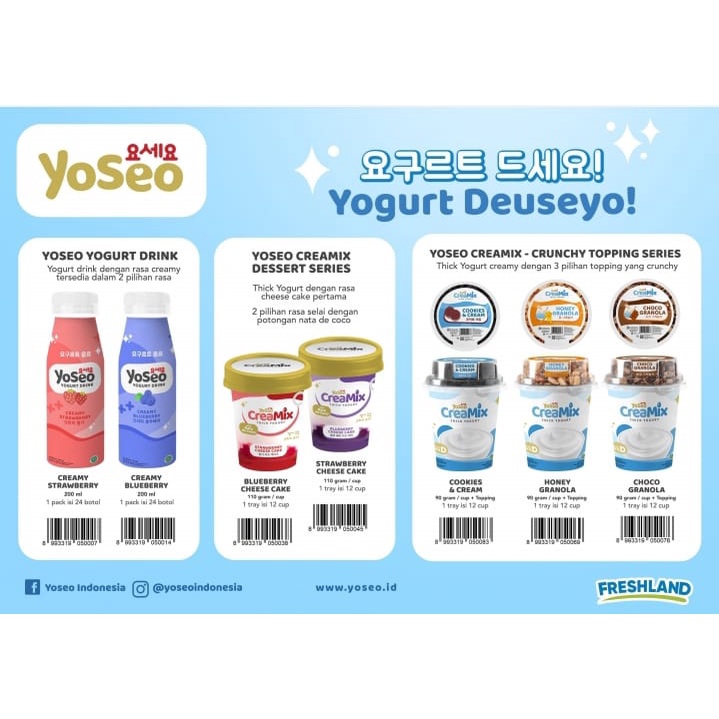 Jual Yoseo Yogurt CreaMix Topping | Shopee Indonesia