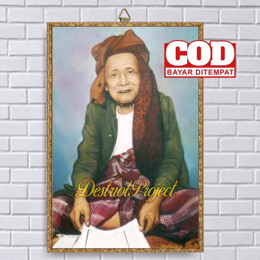 Jual POSTER BINGKAI KAYU TUBAGUS FALAK / FOTO BINGKAI KH TUBAGUS ...