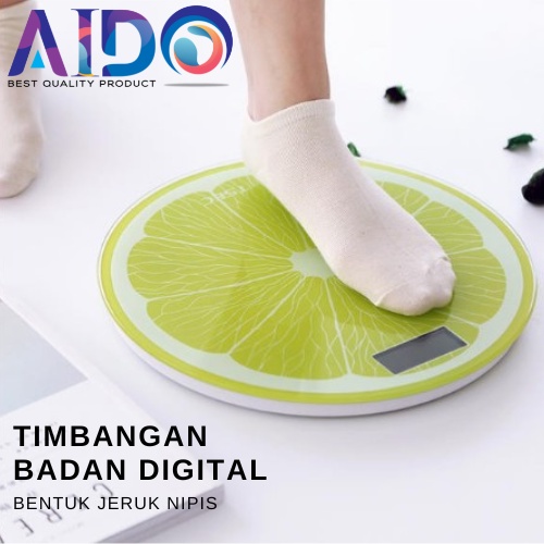 Jual Timbangan Badan Digital / Timbangan Badan Bentuk Jeruk / Timbangan Badan Kapasitas 180 KG ...