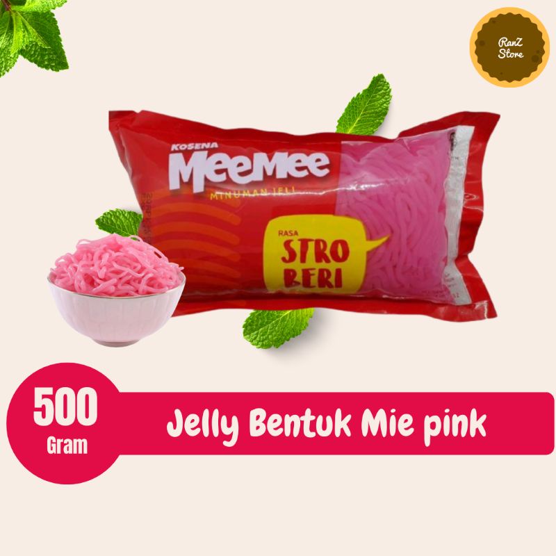 Jual jelly bentuk mie warna pink / Kosena Jelly Mie Pinky | Shopee ...