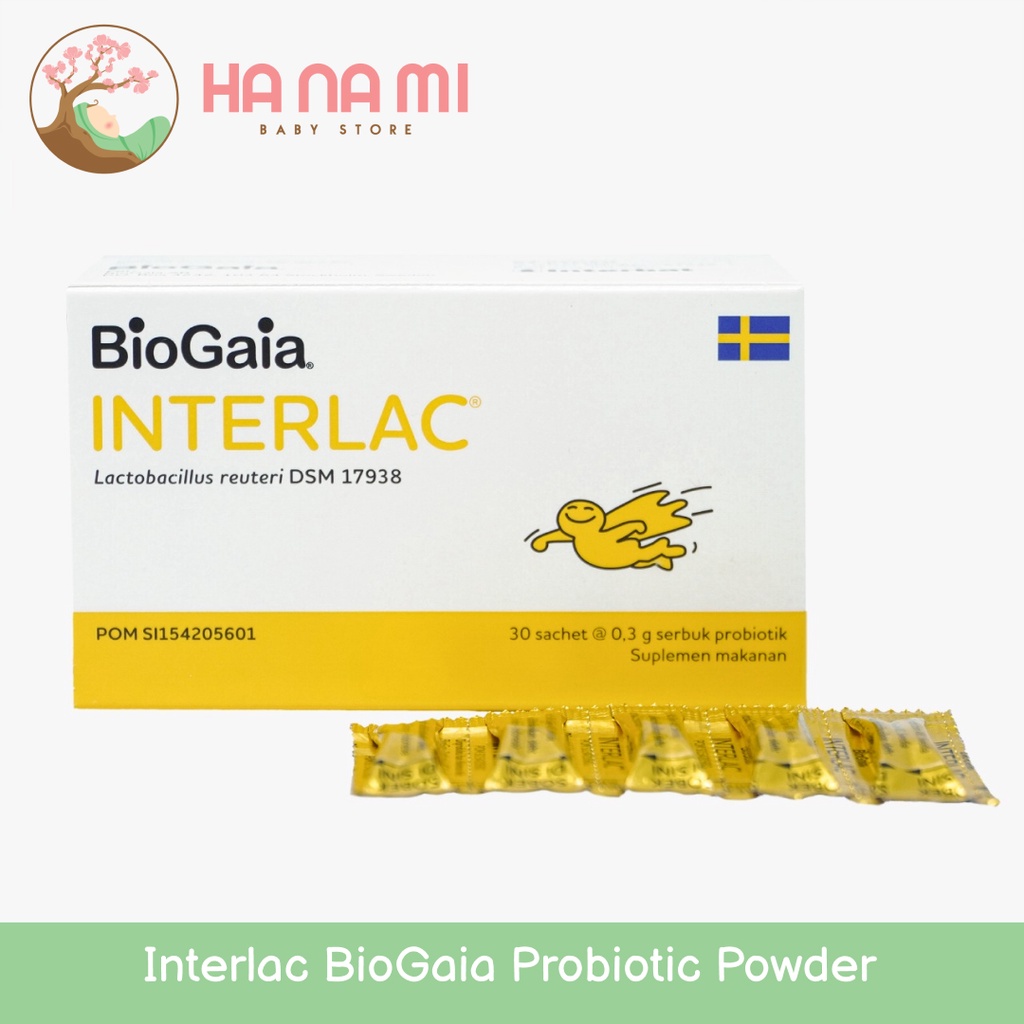Jual Interlac BioGaia Probiotic Powder (1 strips 5pcs) - Menjaga ...