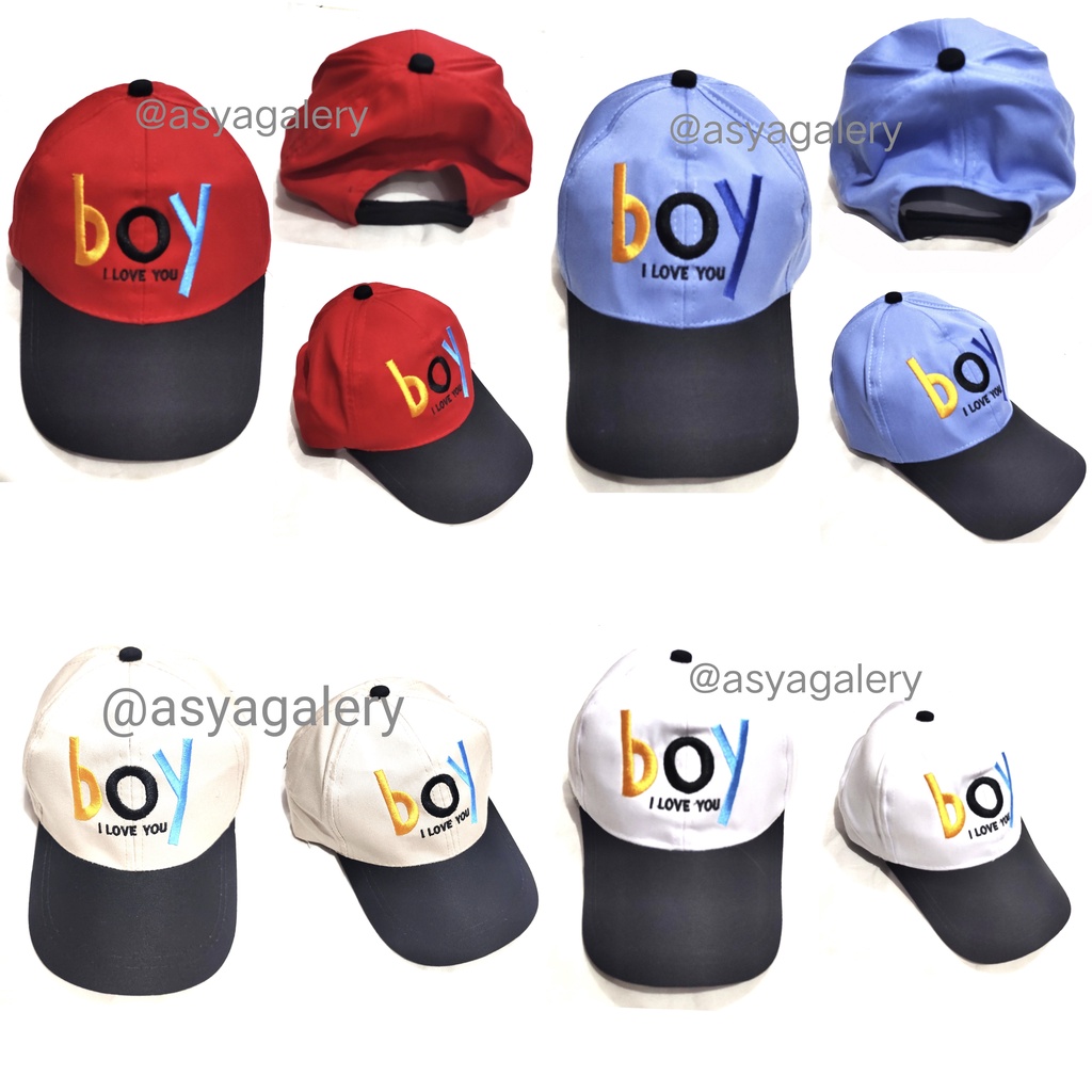 Jual Topi Anak Boy Bordir Keren/Topi Baseball Anak Laki | Shopee Indonesia