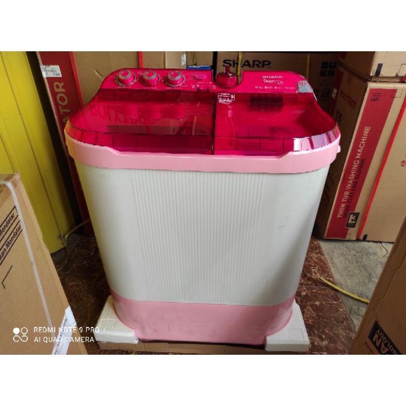 Jual Mesin cuci Sharp 2 tabung 12 kg/ mesin cuci Sharp 1270 garansi ...