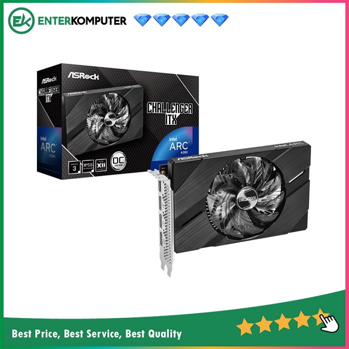 Jual ASRock Intel ARC A380 6GB GDDR6 - Challenger ITX 6GB OC | Shopee ...